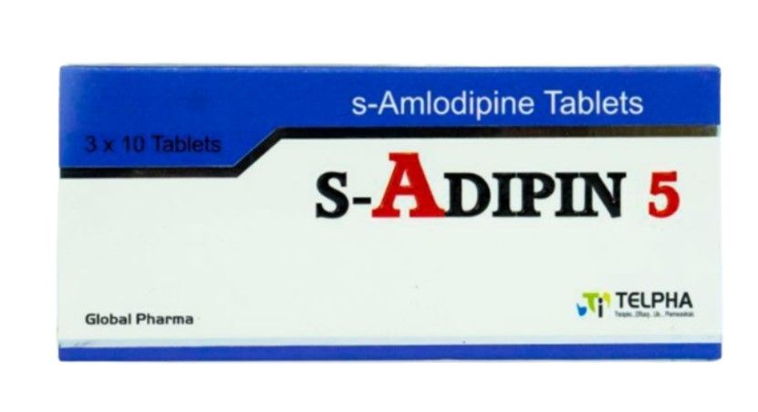 S-adipin amlodipine 5mg global pharma (box/30tab) - បាយមេដ ខេមបូឌា ...