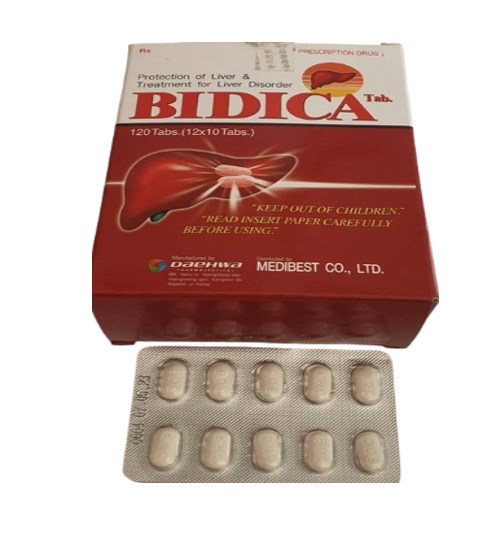 Bidica bipheny dimethyl dicartoxylate 25mg daehwa (box/120tab) - បាយមេដ ...