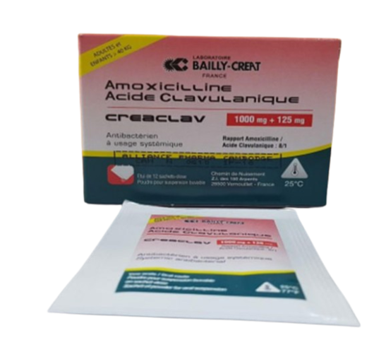 Creaclav 1000mg/125mg bailly-creat (box/12sac) - បាយមេដ ខេមបូឌា ...