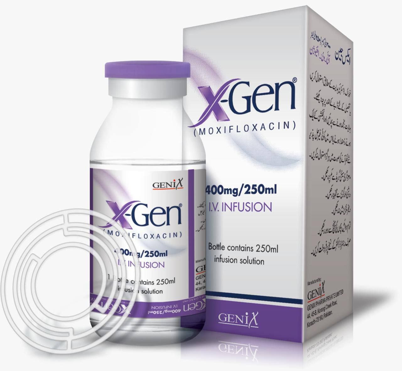 X-gen moxifloxacin 400mg/250ml IV infusion genix (bot/250ml) - បាយមេដ ...