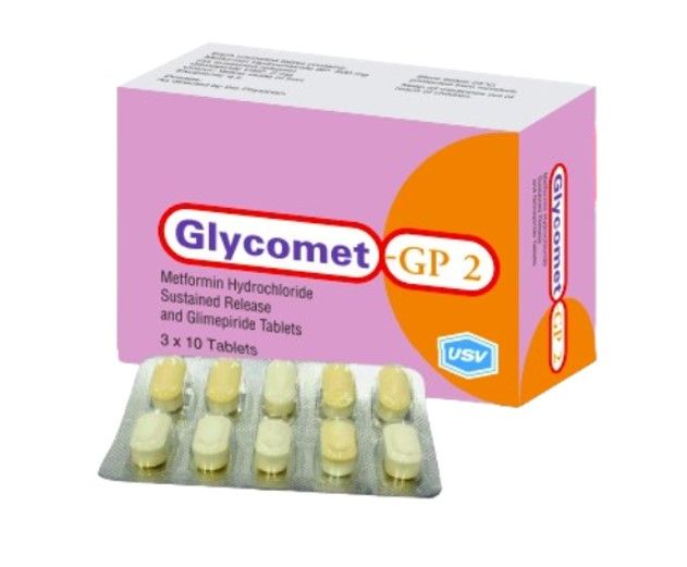 Glycomet GP 2 500mg/2mg usv (box/30tab) - បាយមេដ ខេមបូឌា - Buymed ...