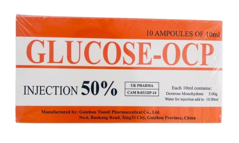 Glucose -OCP injection 50% uk pharma (box/10amp/10ml) - បាយមេដ ខេមបូឌា ...