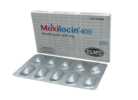 Moxilocin Moxifloxacin 400mg opsonin pharma (box/10tab)... - បាយមេដ ...