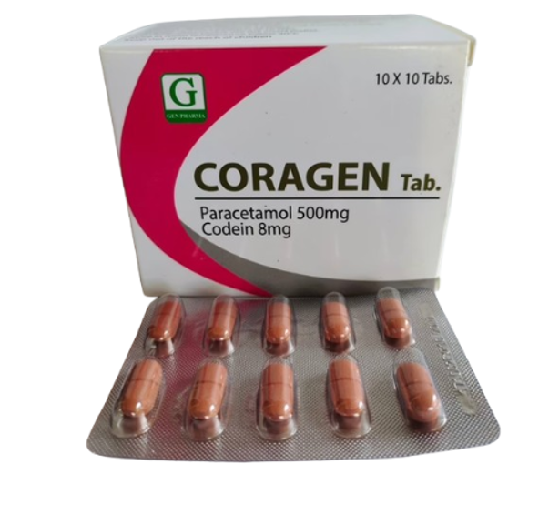 Coragen 500mg/8mg gen pharma (box/100tab) - បាយមេដ ខេមបូឌា - Buymed ...