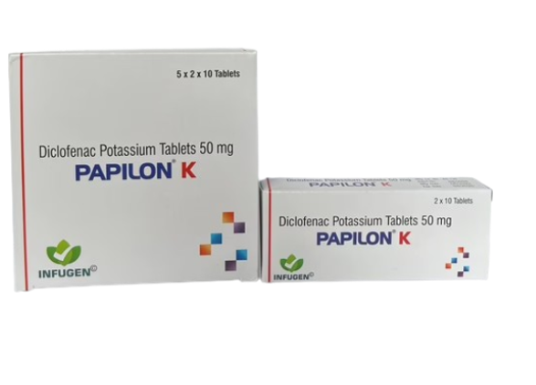 Papilon K 50mg Infugen Pharma (Pack/5bx2blx10 Tabs) - បាយមេដ ខេមបូឌា ...