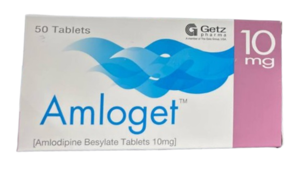 Amloget amlodipine 10mg getz (box/50tabs) - បាយមេដ ខេមបូឌា - Buymed ...