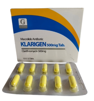 Klarigen 500mg Tab Gen Pharma (B/10x10 Tabs ) - បាយមេដ ខេមបូឌា - Buymed ...