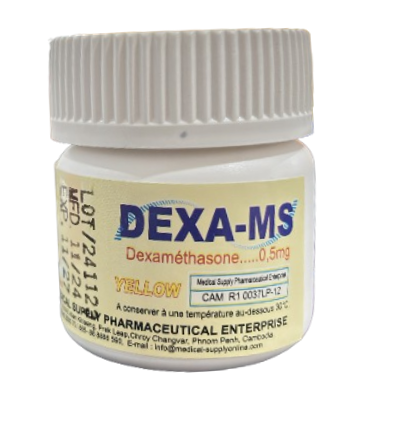 Dexa-ms dexamethasone 0.5mg yellow ms (bot/100tab) - បាយមេដ ខេមបូឌា ...