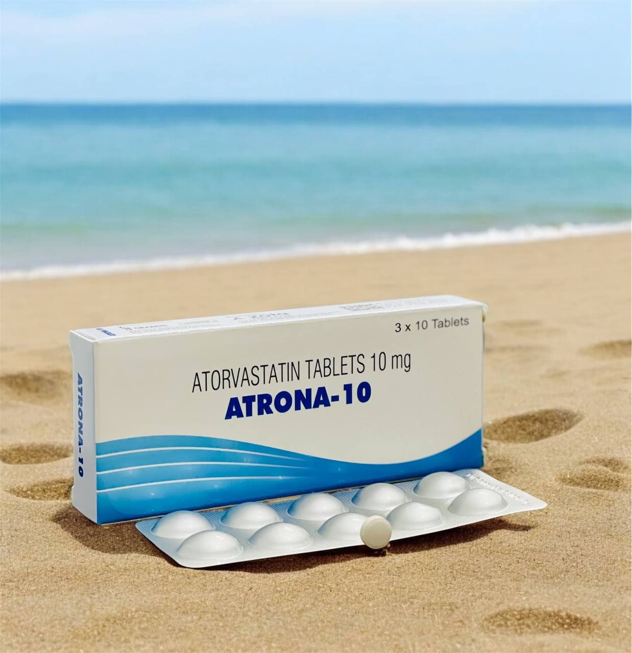 ATRONA-10 ( Atorvastatin 10mg, 30 Tabs) - បាយមេដ ខេមបូឌា - Buymed ...