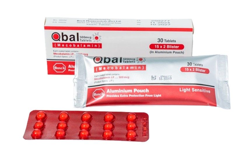 Qbal mecobalamin 500mcg bosch (box/30tab) - បាយមេដ ខេមបូឌា - Buymed ...